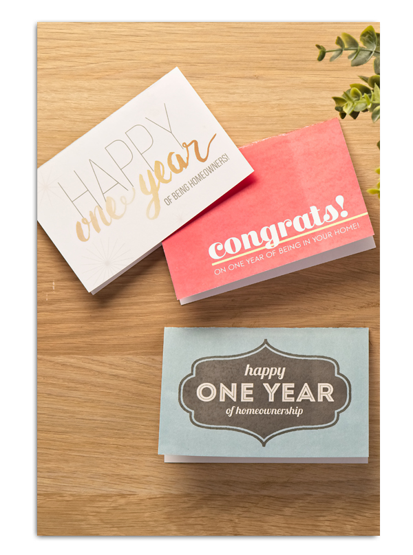 One Year Greeting Cards