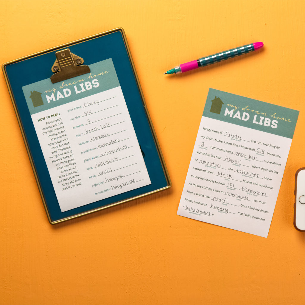 Mad Libs Printable | ReminderMedia