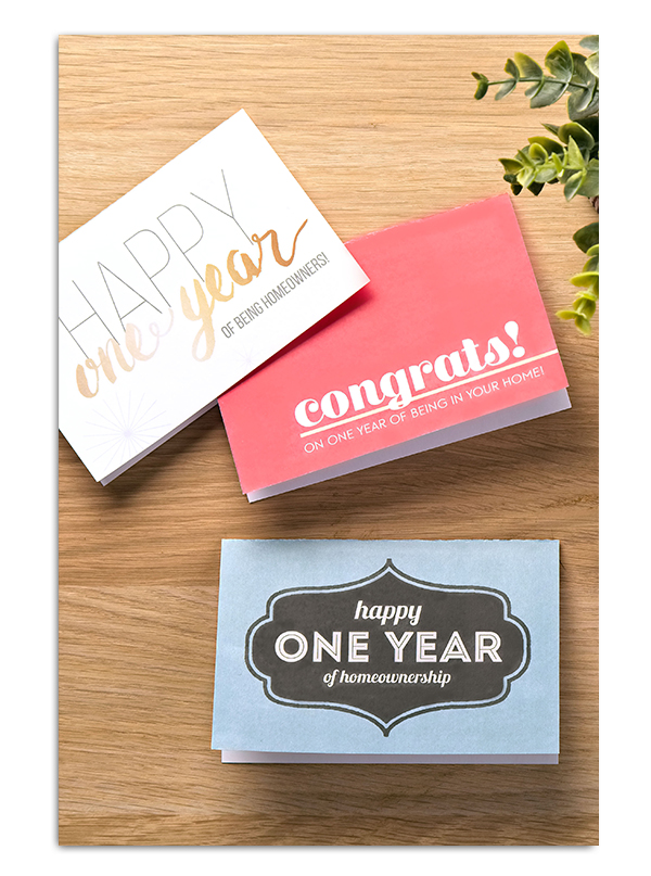 One Year Home Anniversary Cards | ReminderMedia