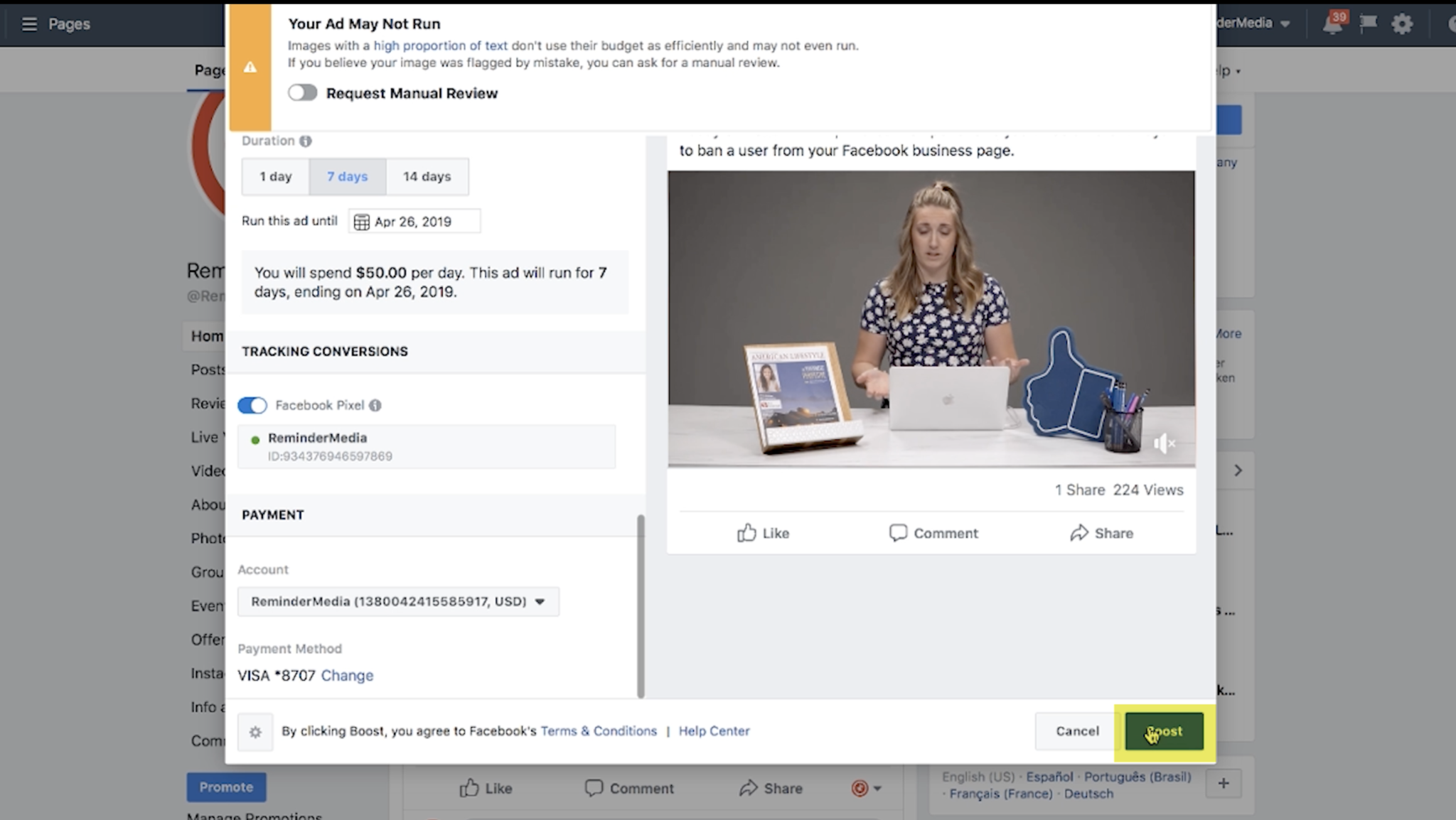 How to Boost a Post on Facebook | ReminderMedia