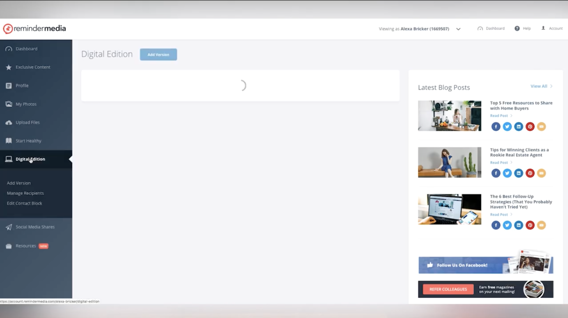 How to Share an Article from Your Digital Edition | ReminderMedia