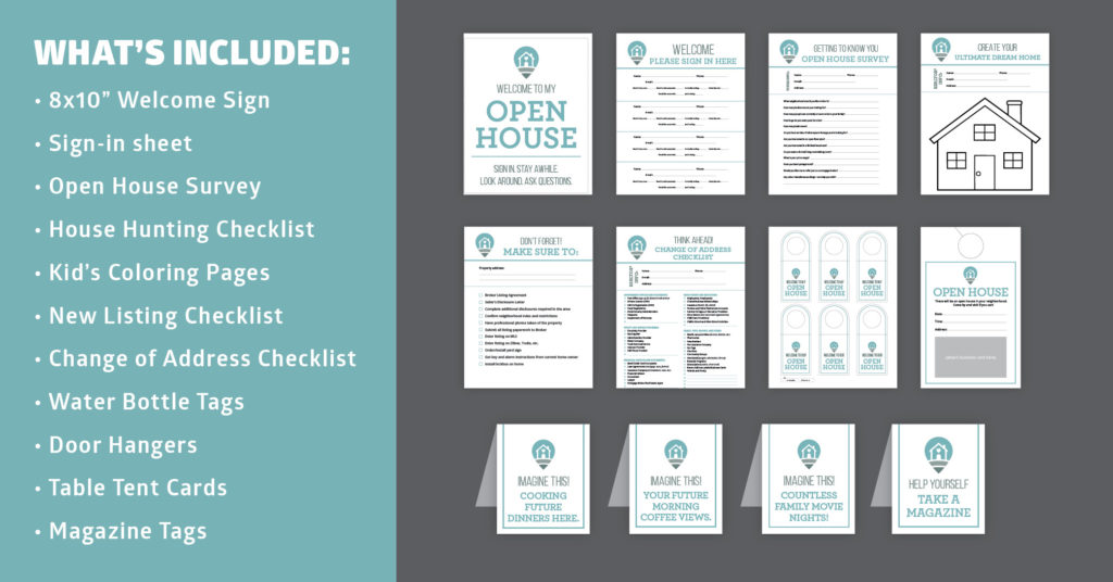 Free Open House Printable – Spring Premium OLD - ReminderMedia