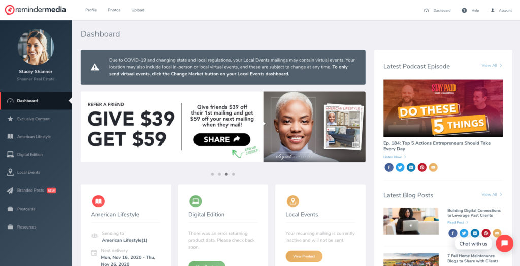 How To Update Your Main Photo - ReminderMedia