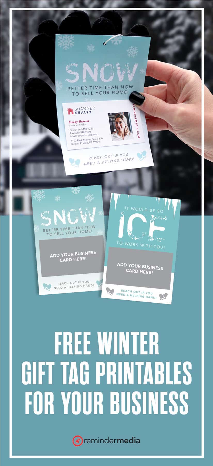 Snow Gift Tags | ReminderMedia