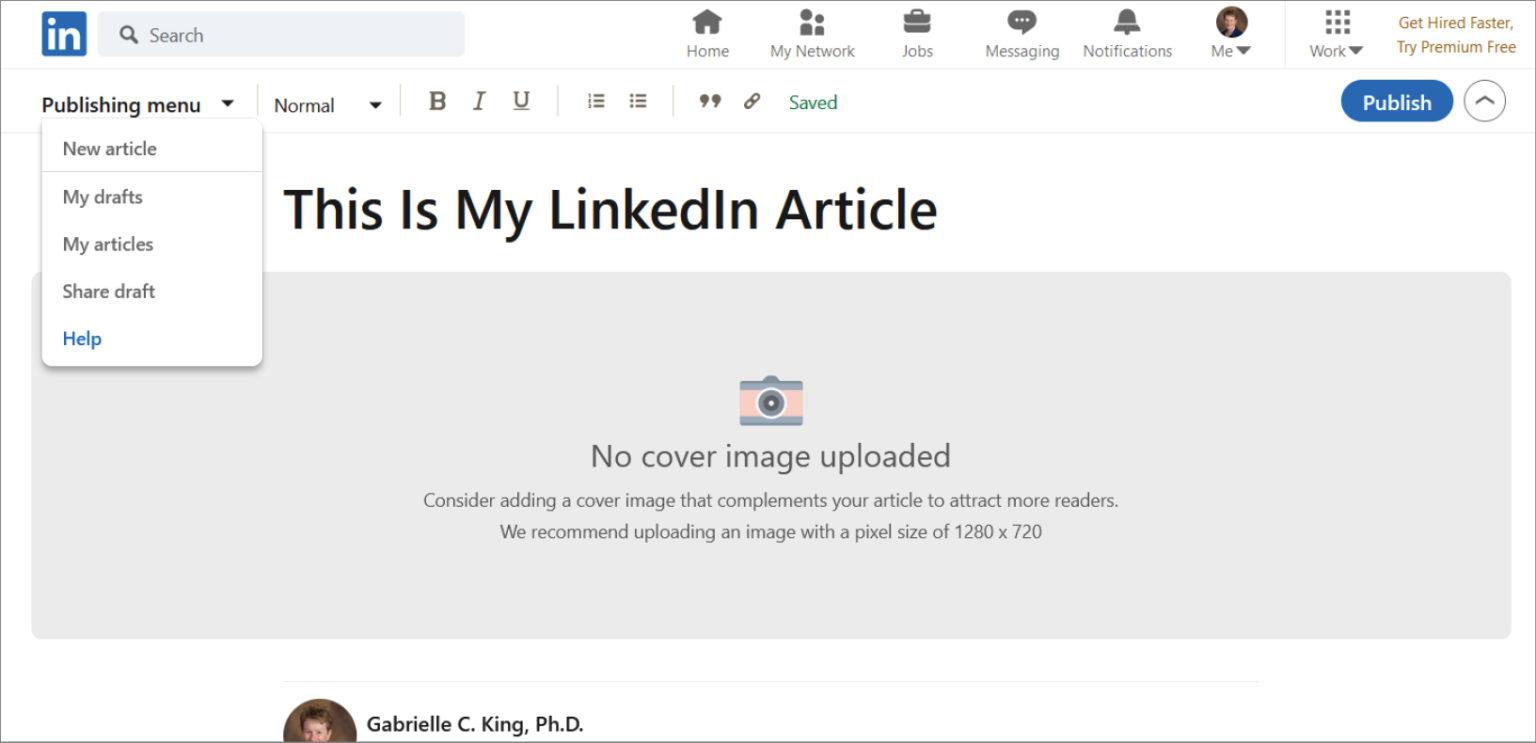 How to Write and Publish an Article on LinkedIn | ReminderMedia