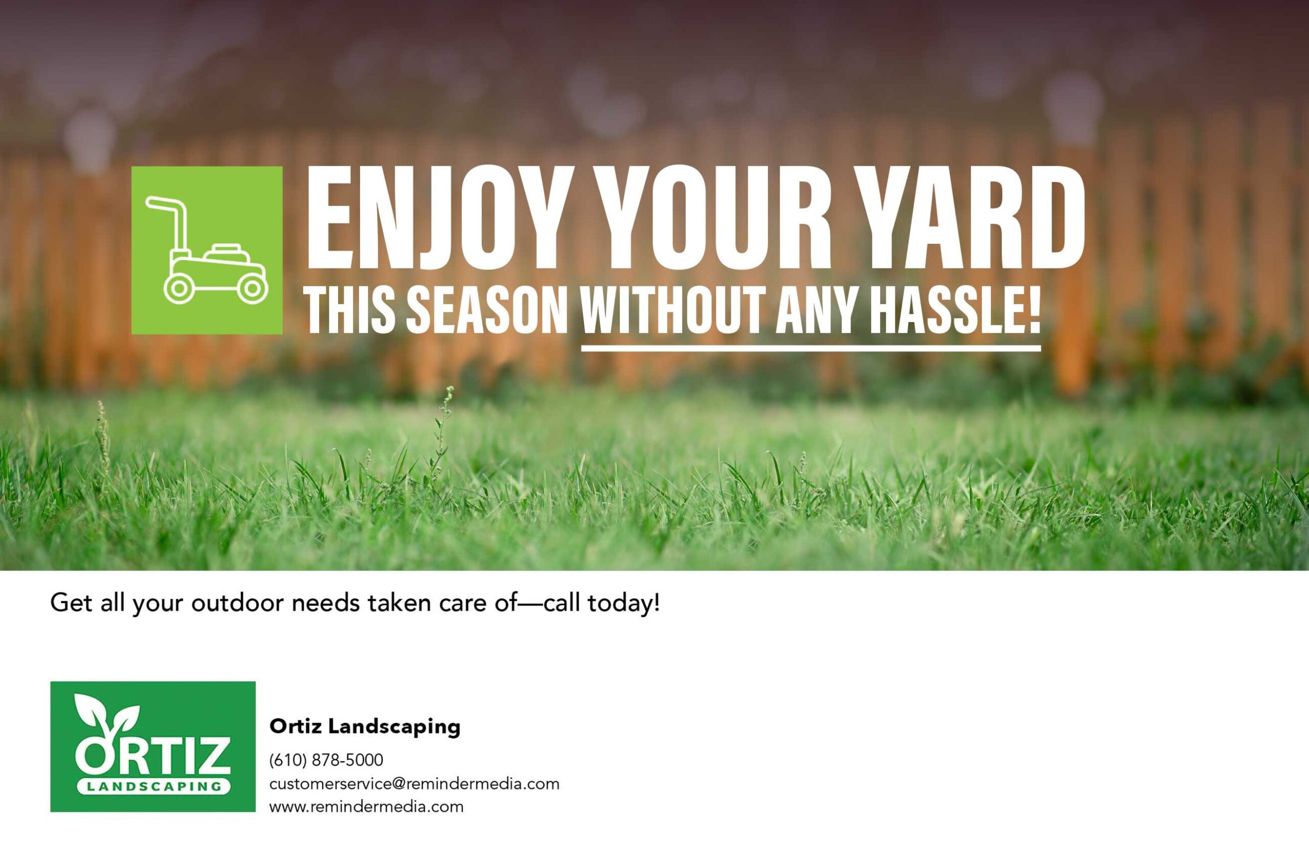 Postcard Samples – Landscaping | ReminderMedia